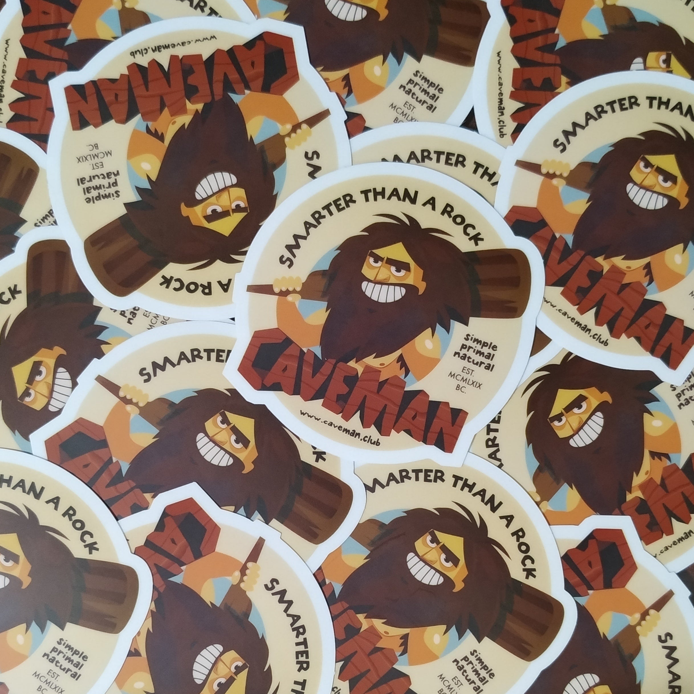 Caveman Stickers (10 PCS) – Original Caveman